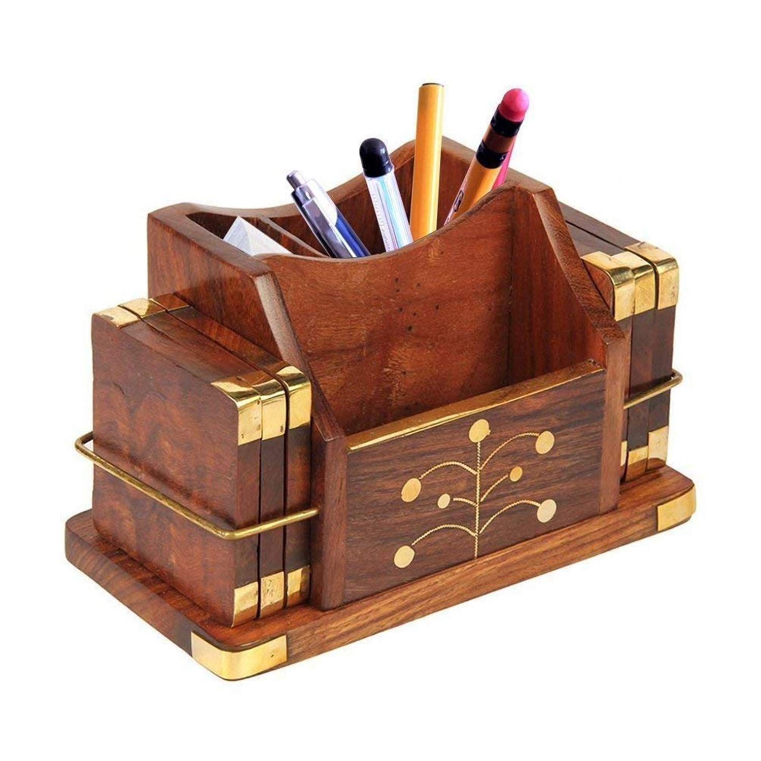 Fazzilet Handicraft Multipurpose Office Coasters Set /Pen Holder - FAZZILET